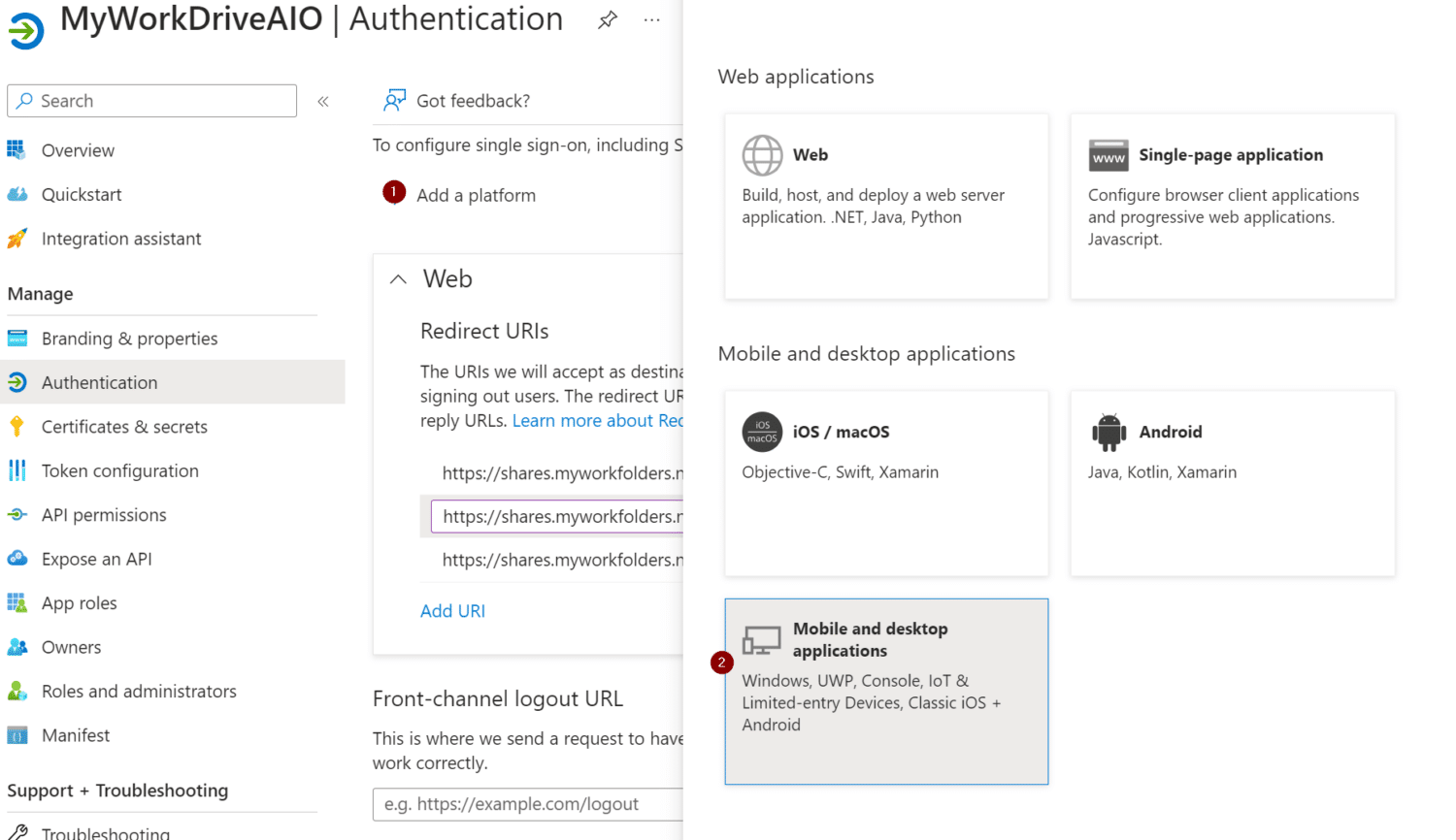 Enterprise Azuread Application For Sso Conditional Access Storage And Office Online Editing